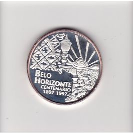 cat 733 - 3 Reais - Centenário de Belo Horizonte - 1997